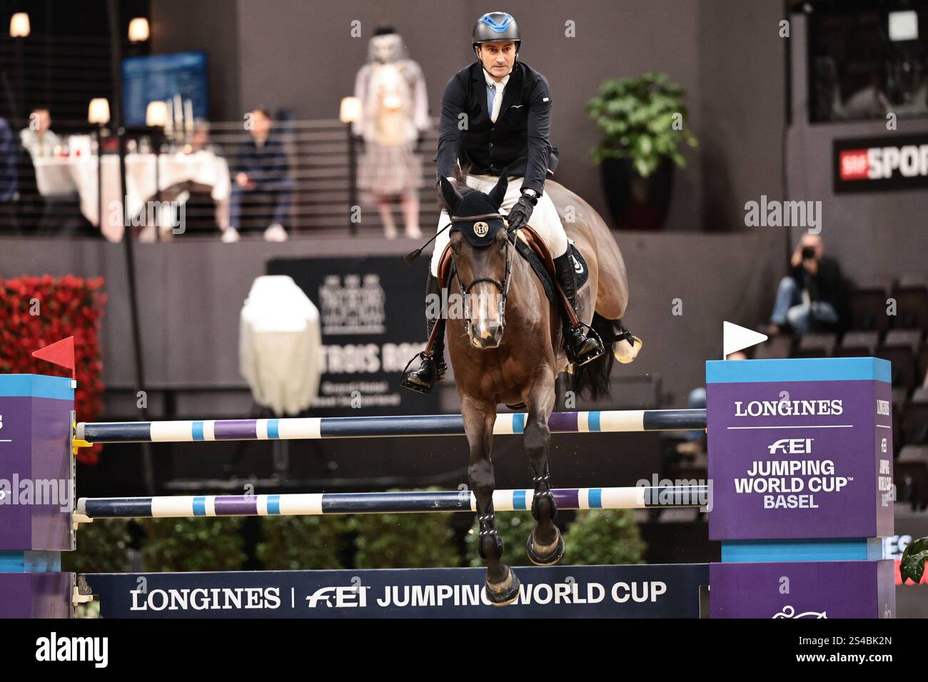 Piergiorgio Bucci of Italy with Hantano during the Longines Grand Prix ...
