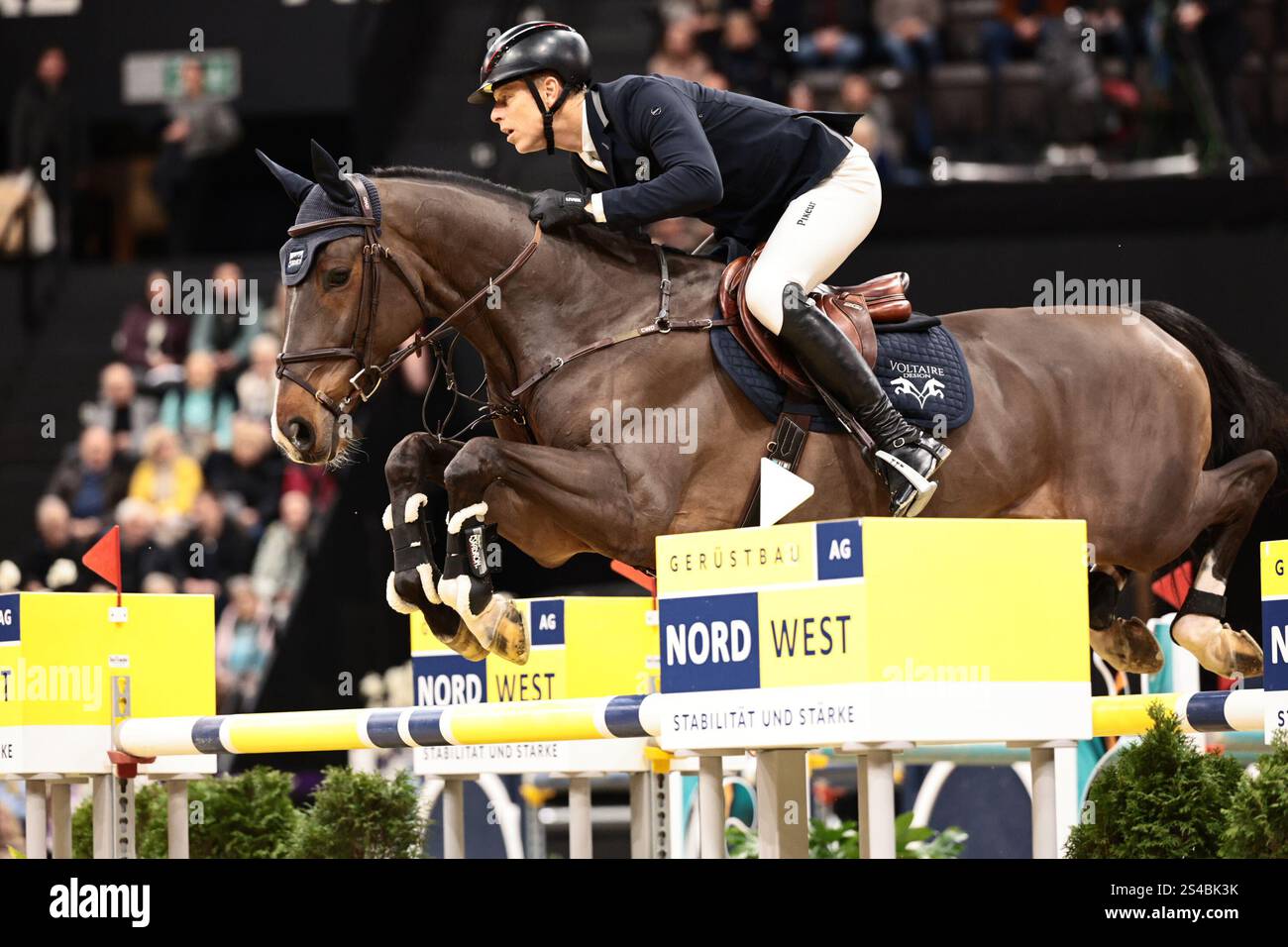 Max Kühner of Austria with Eic Julius Caesar during the Longines Grand ...