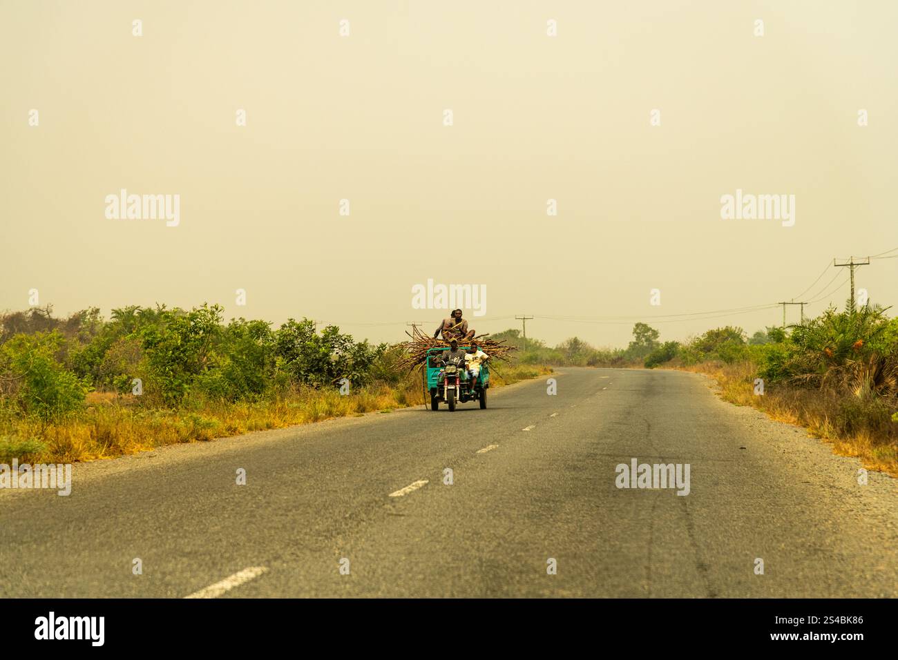 sights from the passenger seat driving in the Eastern Ghana region ...