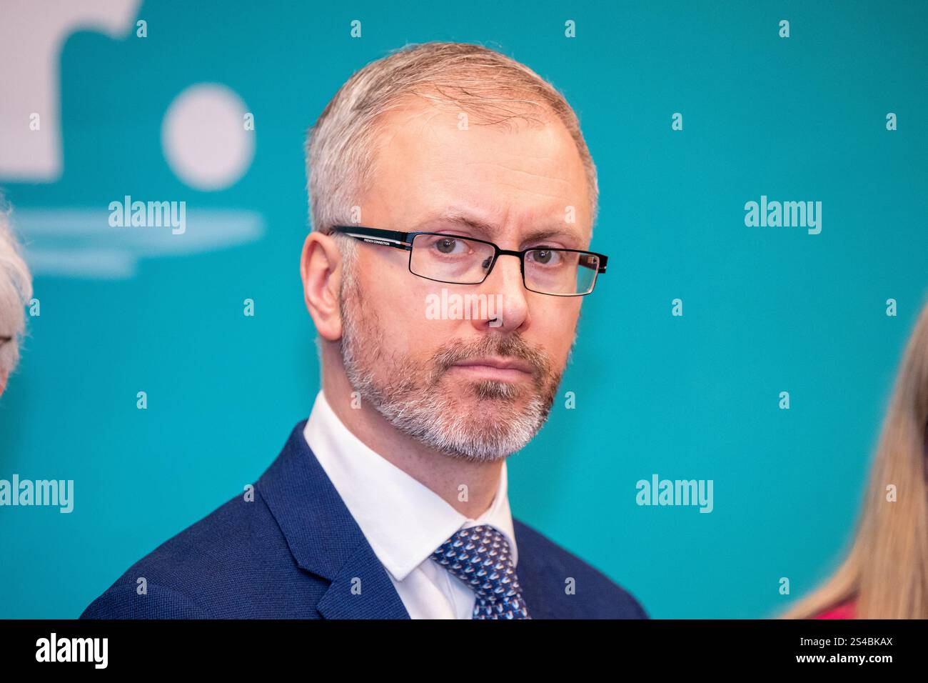 Dublin, Ireland. 11th Jan, 2025. Irish Green Party leader Roderic O ...