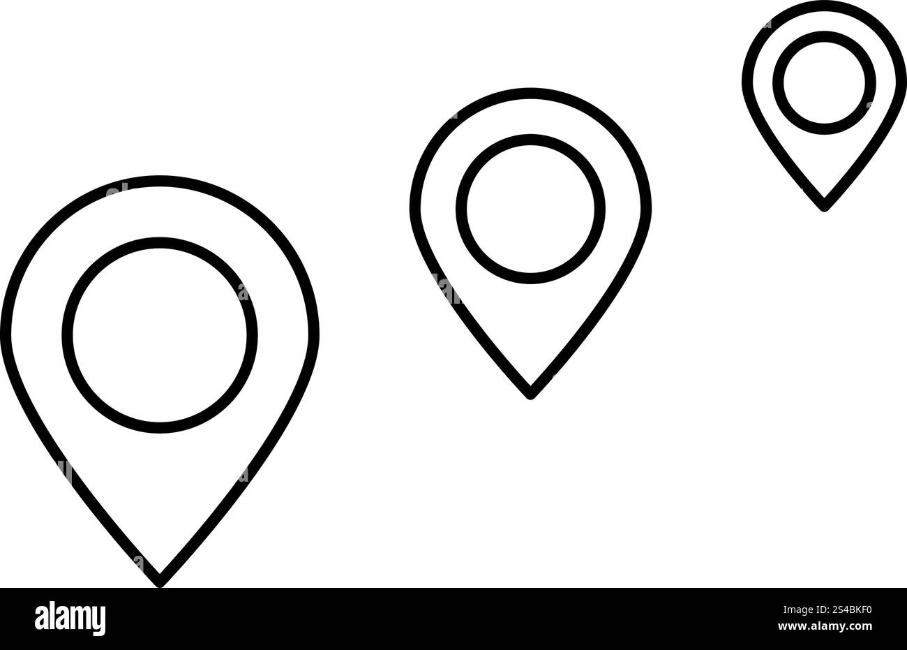 Location way black icon Stock Vector Image & Art - Alamy