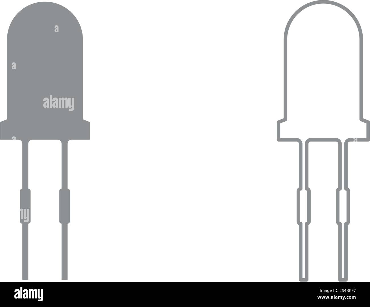 Light diode icon. Grey set .. Light diode icon. It is grey set Stock ...