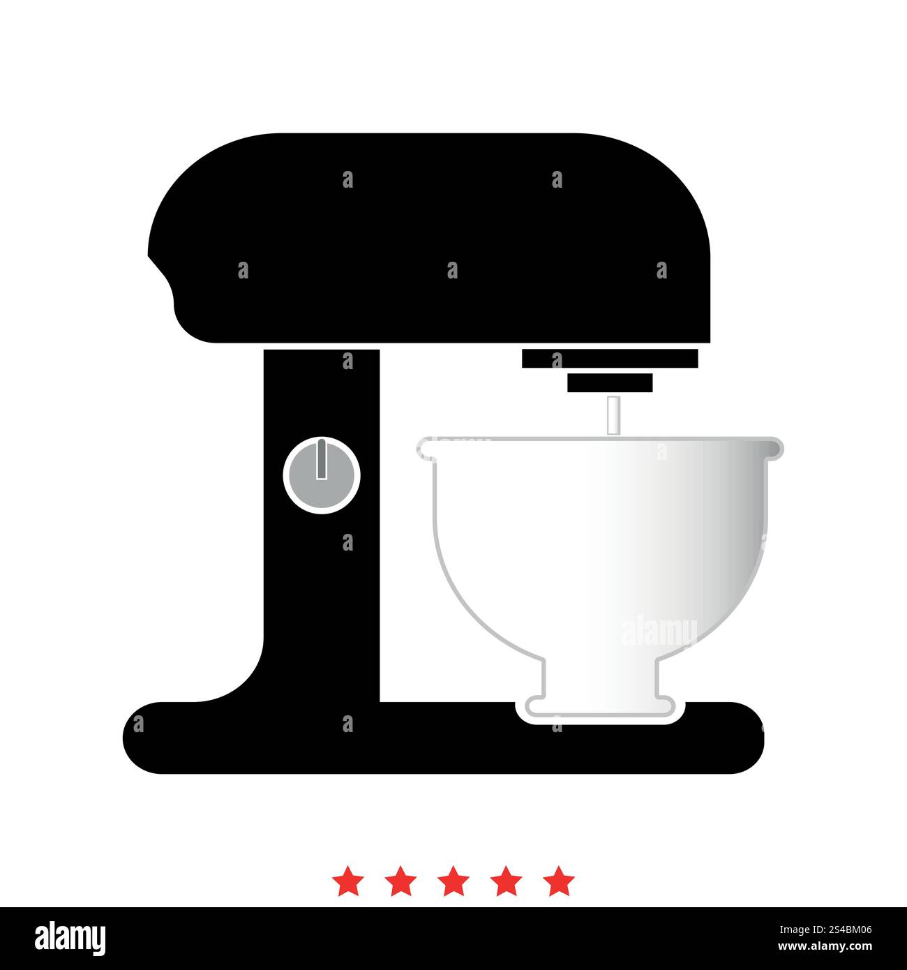 Kitchen food processor icon black Cut Out Stock Images & Pictures - Alamy