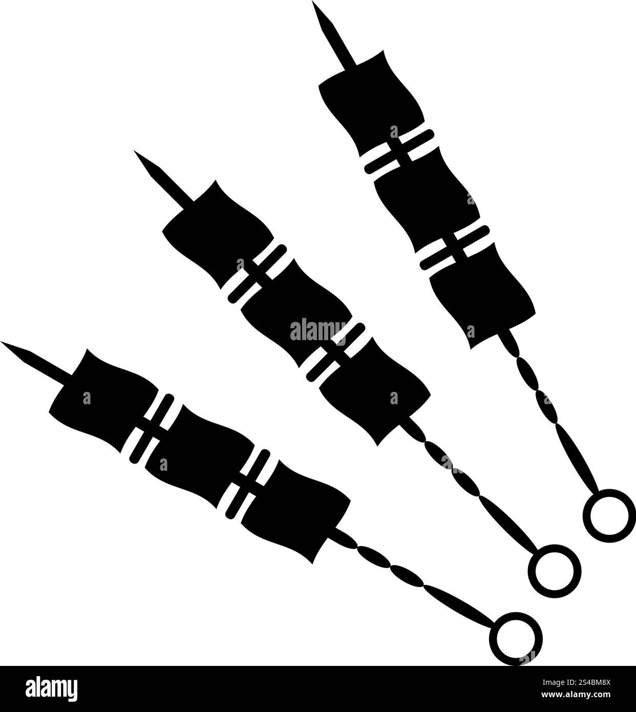 Shashlik shish kebab traditional Stock Vector Images - Alamy