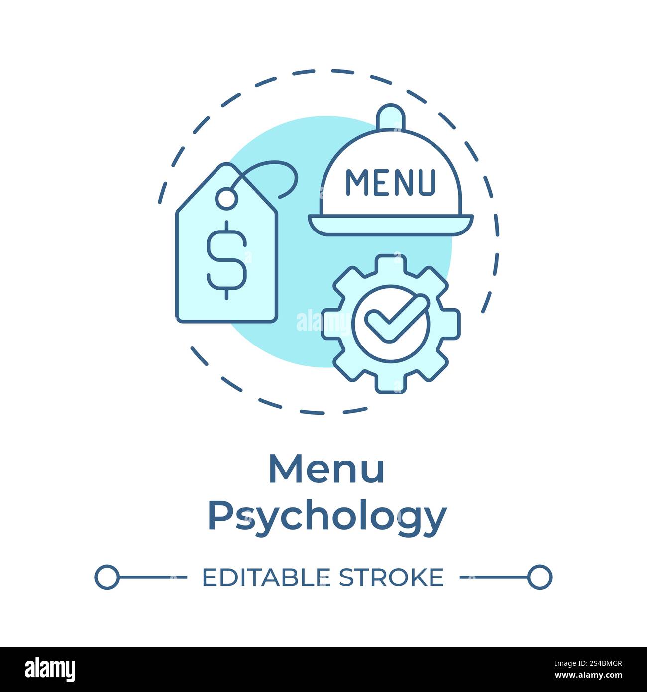 Menu psychology soft blue concept icon Stock Vector Image & Art - Alamy