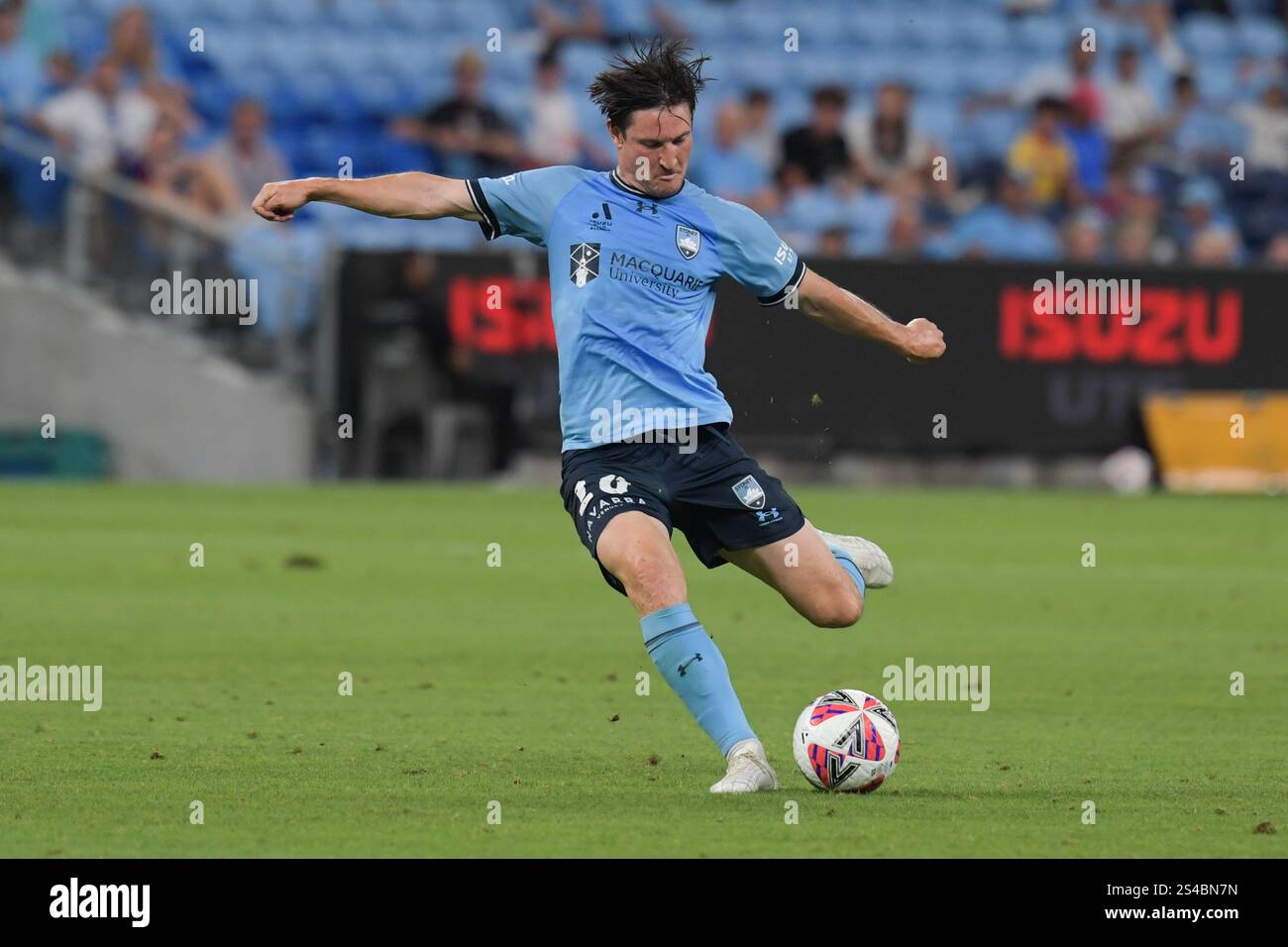 Paddington, Australia. 11th Jan, 2025. Joseph Lolley of Sydney FC seen ...
