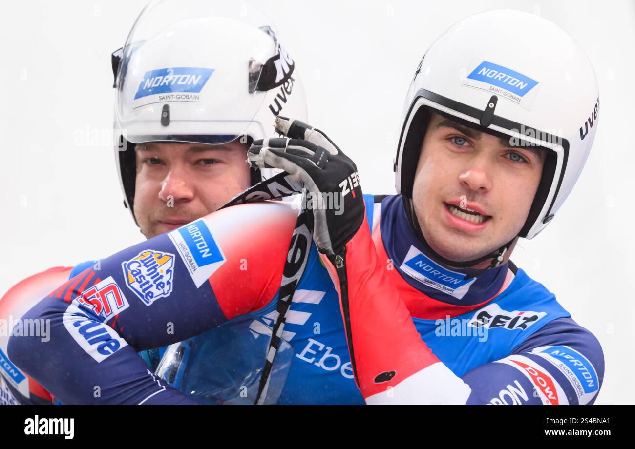 Altenberg, Germany. 11th Jan, 2025. Luge: World Cup, doubles, men, 2nd ...