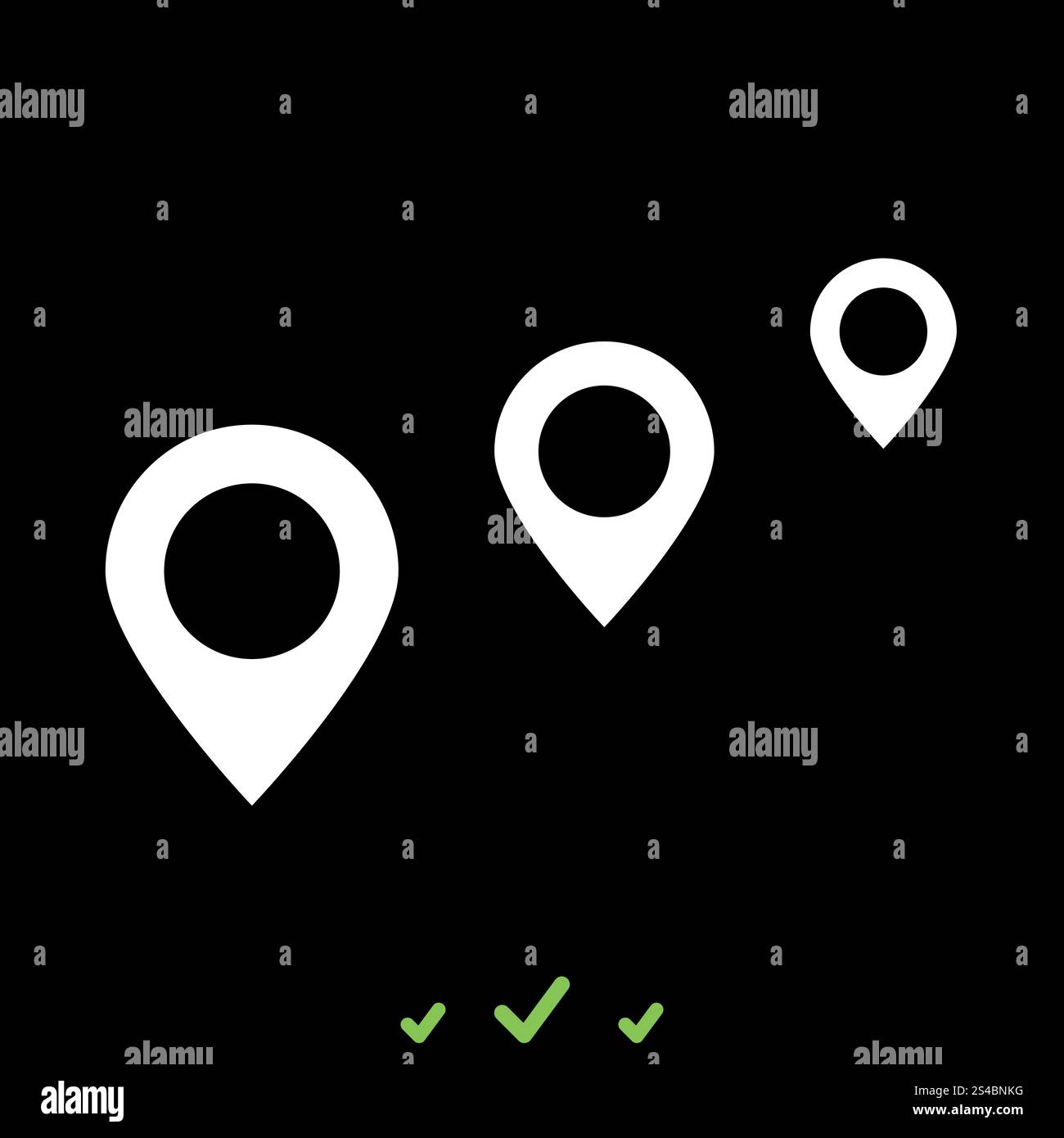 Location way it is white icon .. Location way it is white icon . Flat ...