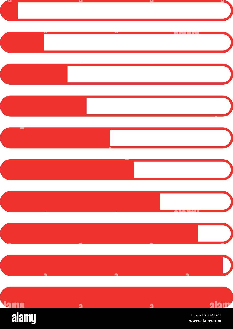 Symbol loading red colour different percent.. Symbol loading red colour ...