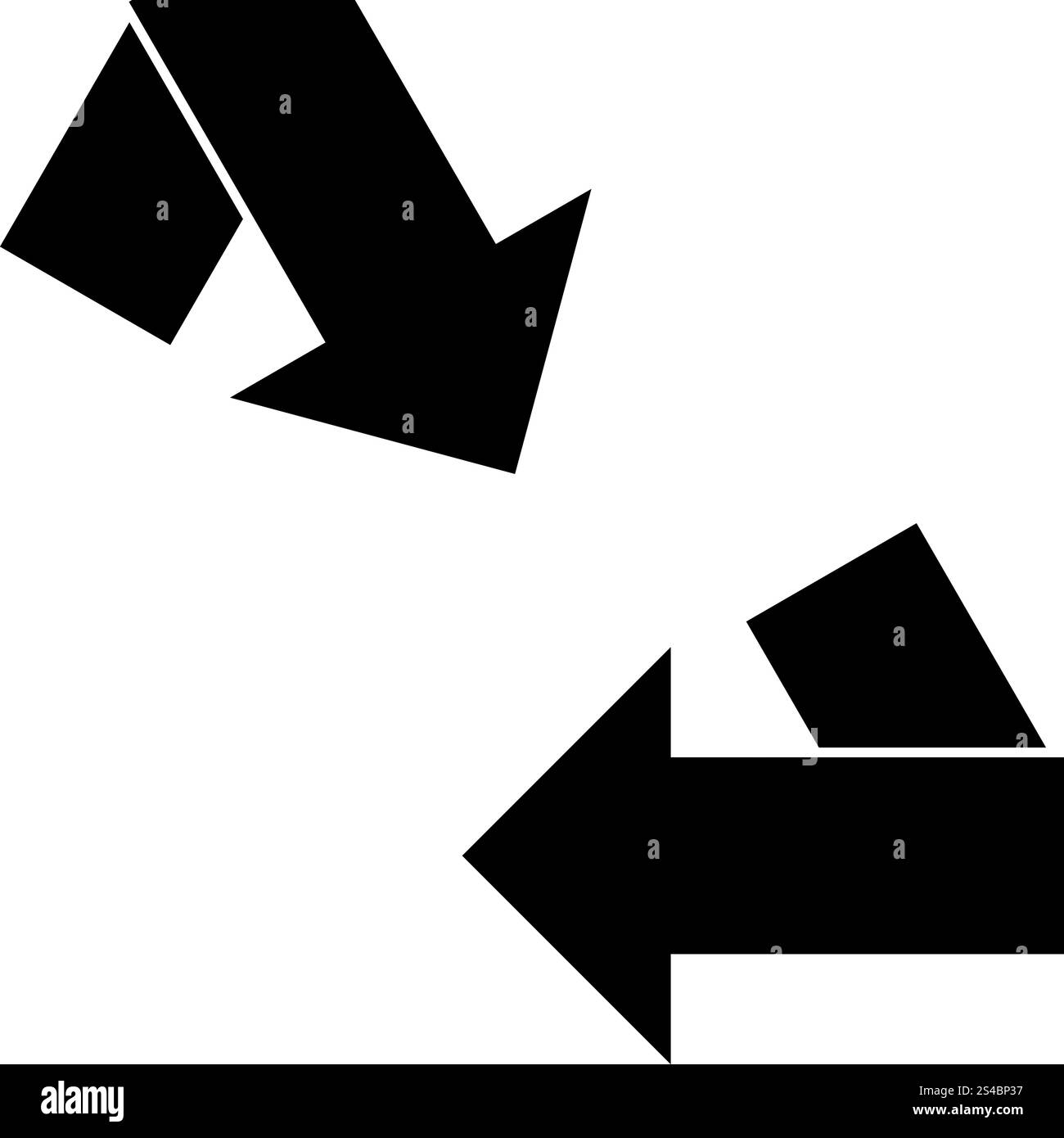 Black corner arrow and arrows icon.. Black corner arrow and arrows icon ...