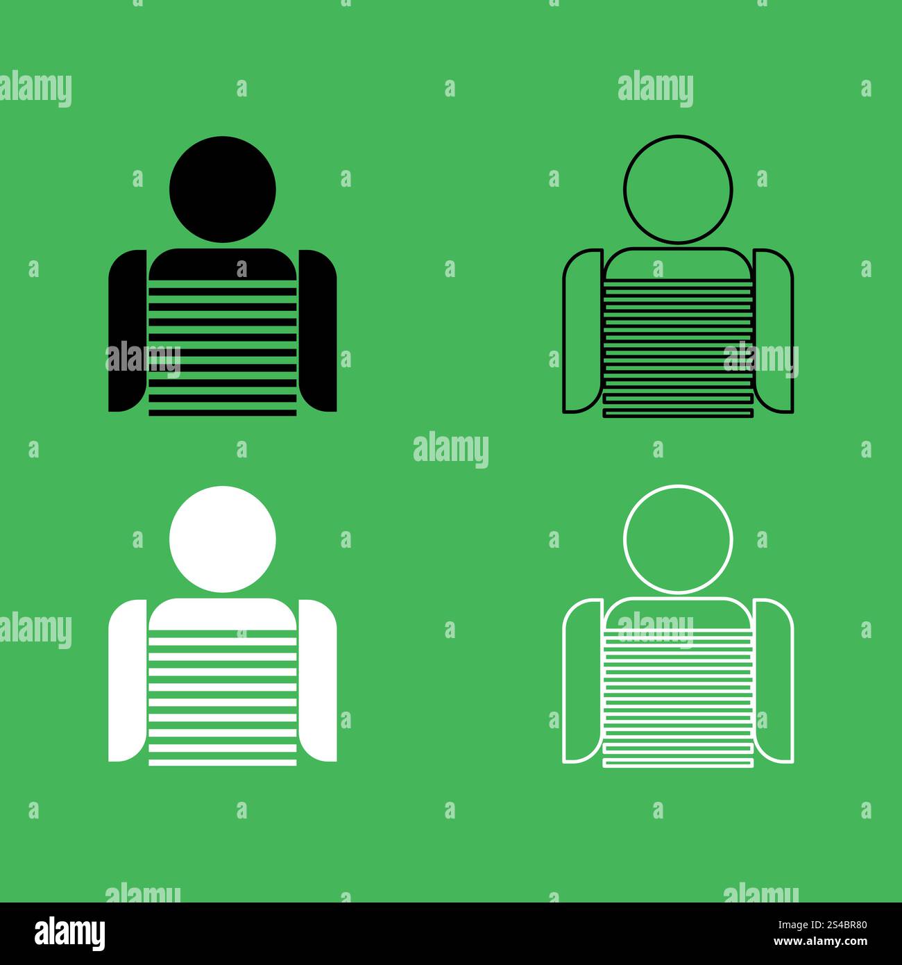 Seaman icon Black and white color set . Seaman icon . Black and white ...