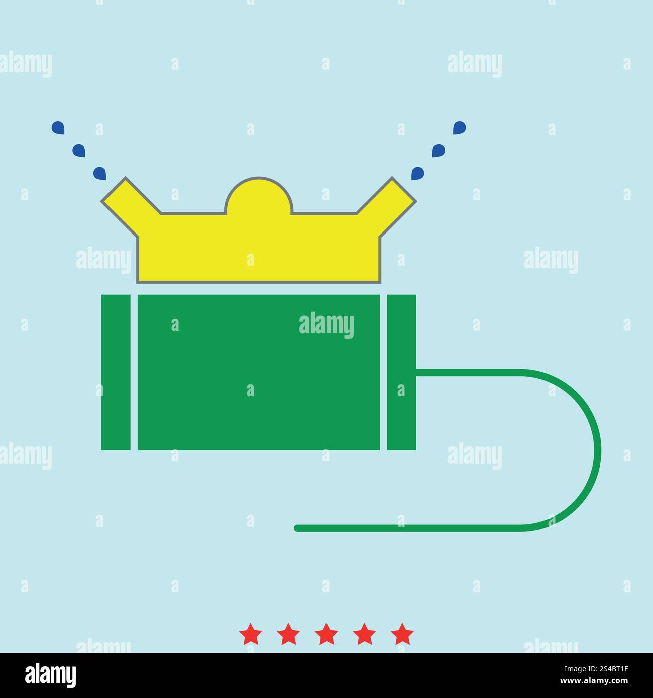 Lawn sprinklers set icon Stock Vector Image & Art - Alamy