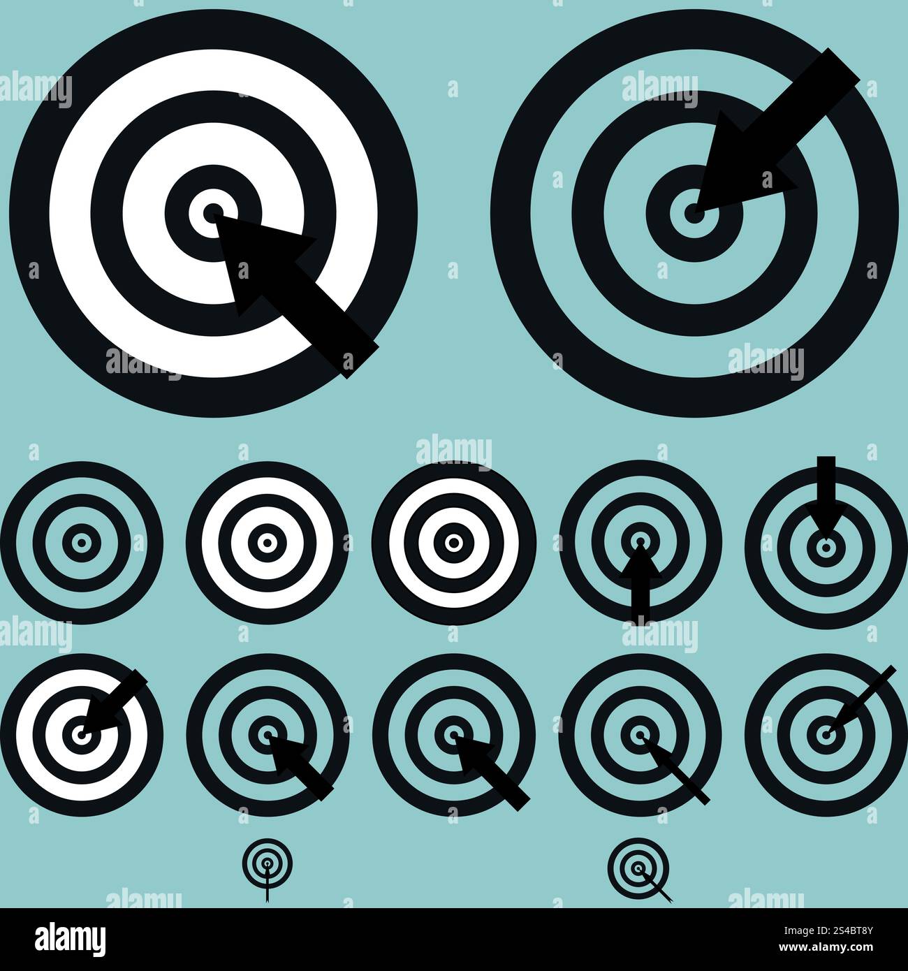 The black targets with arrow.. The black targets with arrow it is set ...