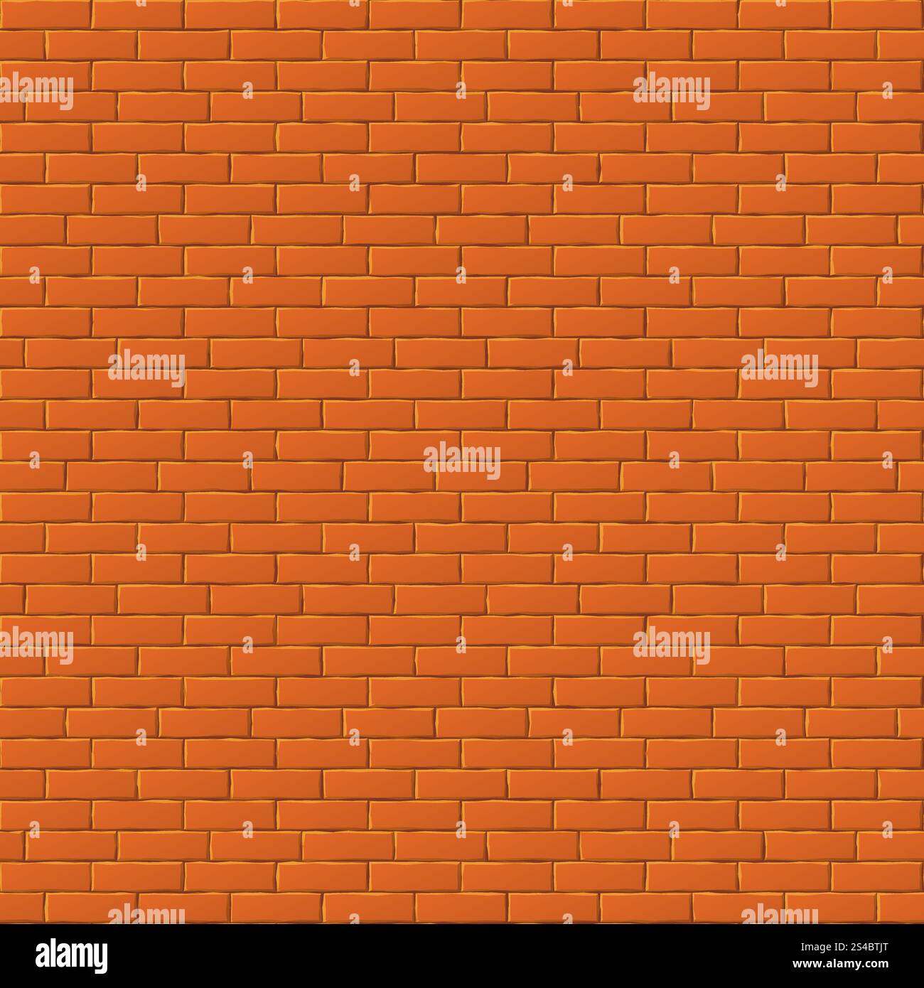 Red brick wall vector seamless background. Red brick wall vector ...