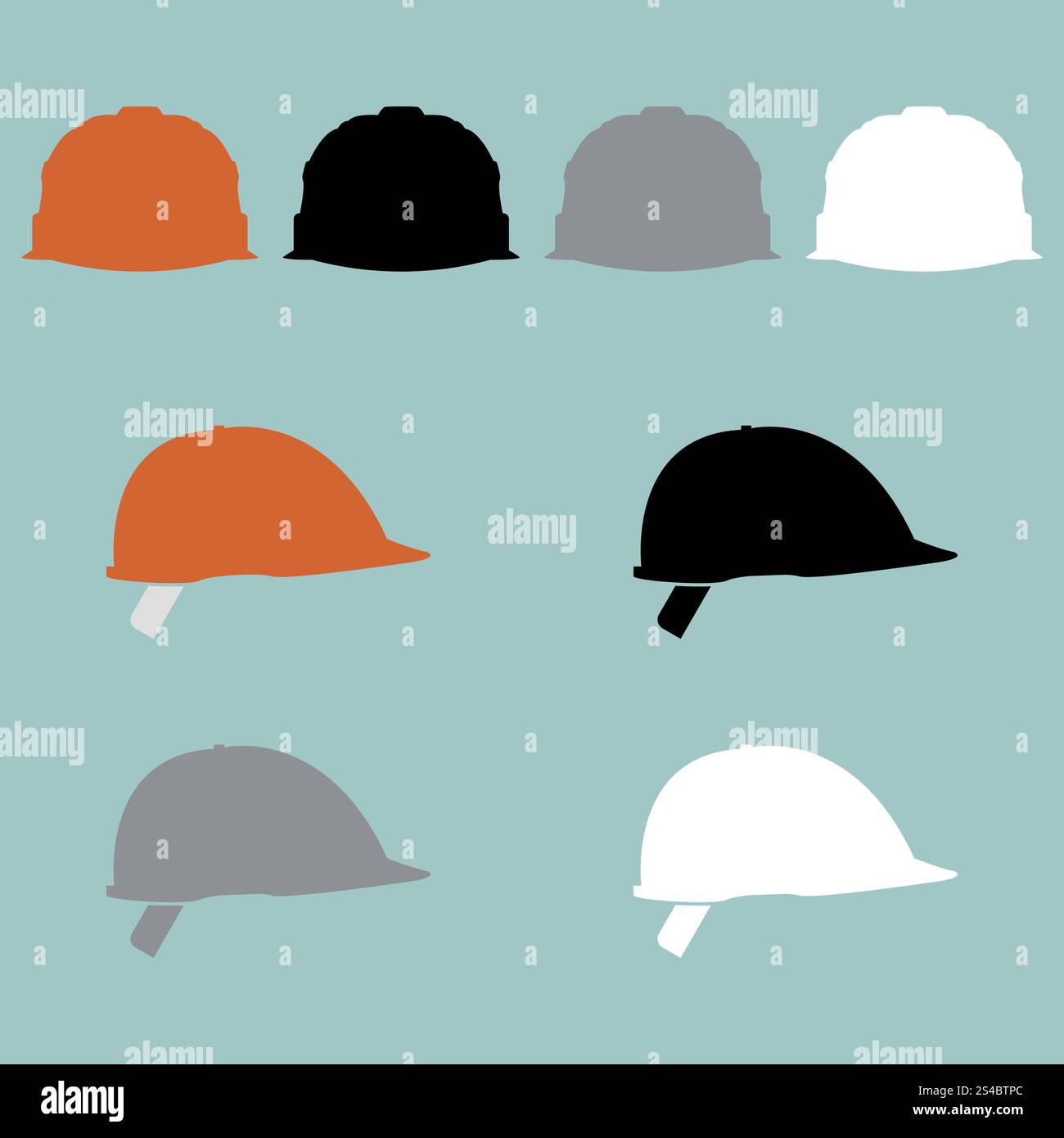 Construction helmet different colour icon.. Construction helmet ...