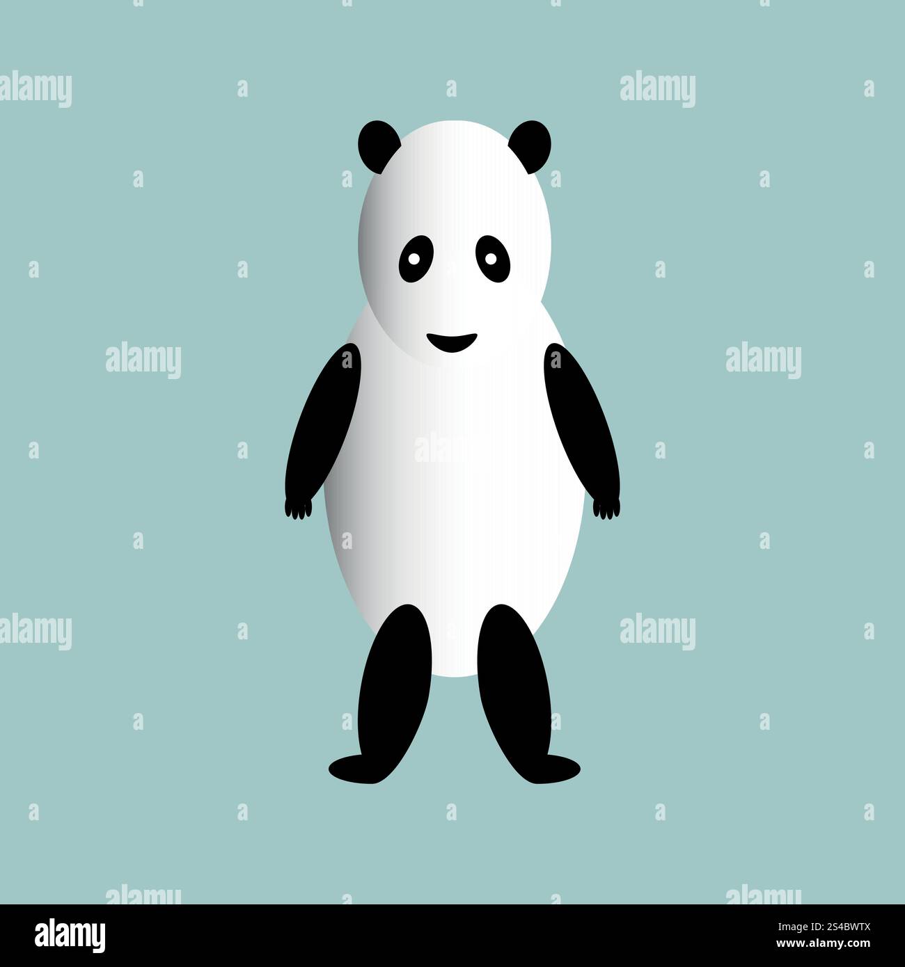 The panda is on its hind legs.. The panda is on its hind legs set Stock ...