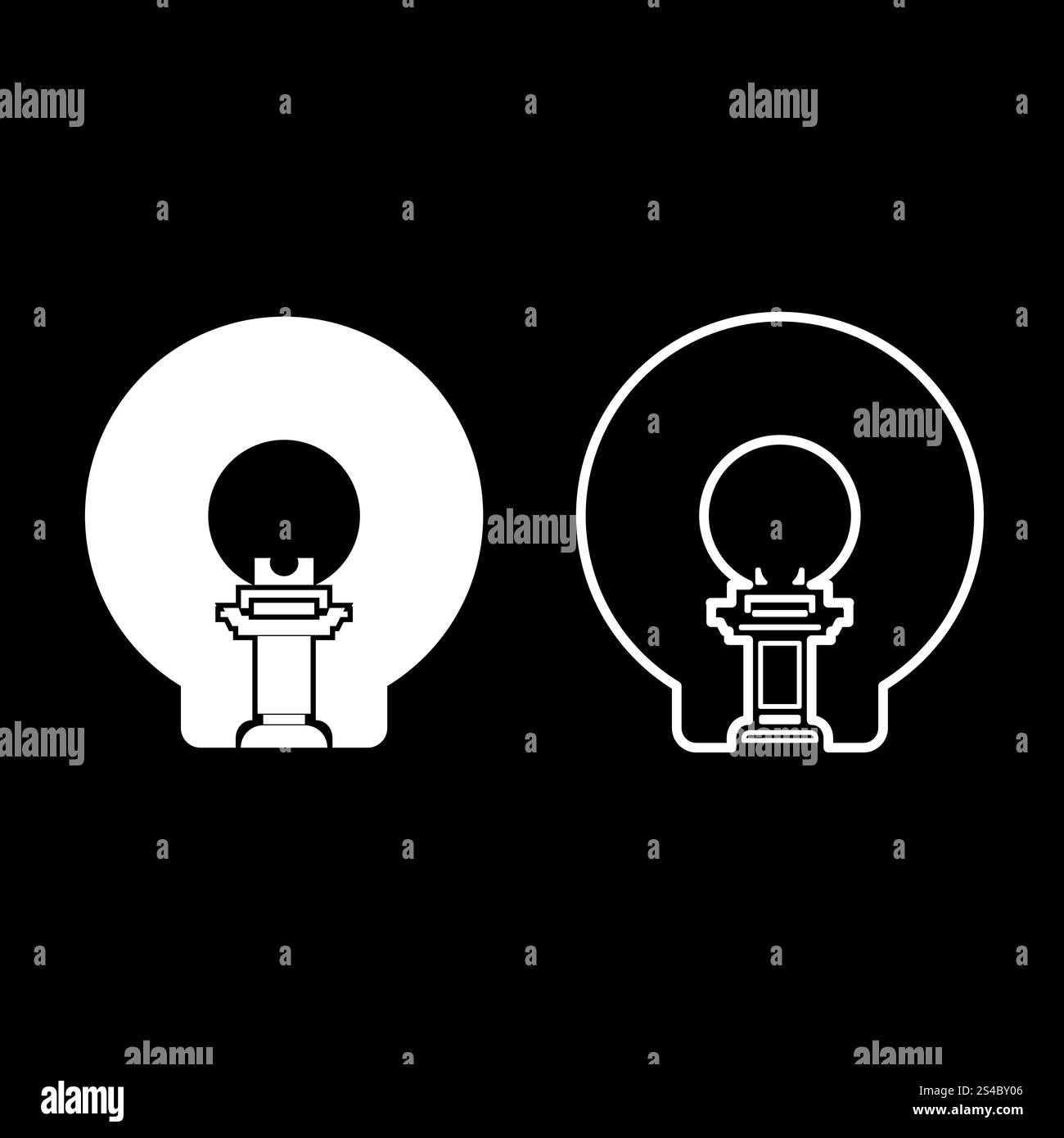 Magnetic resonance imaging diagnostic icon set white color vector illustration flat style simple ...