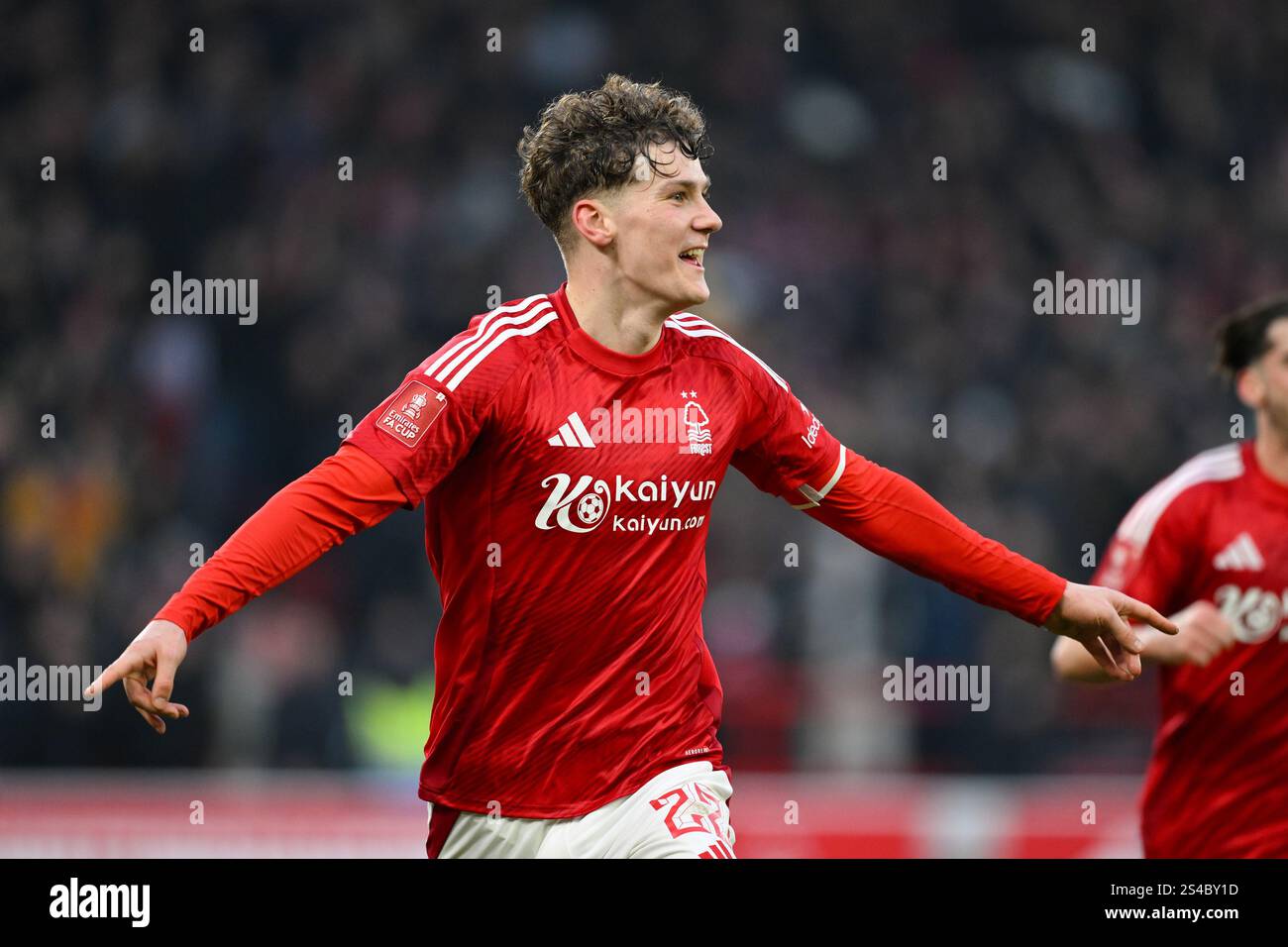 City Ground, Nottingham on Saturday 11th January 2025. Ryan Yates of ...