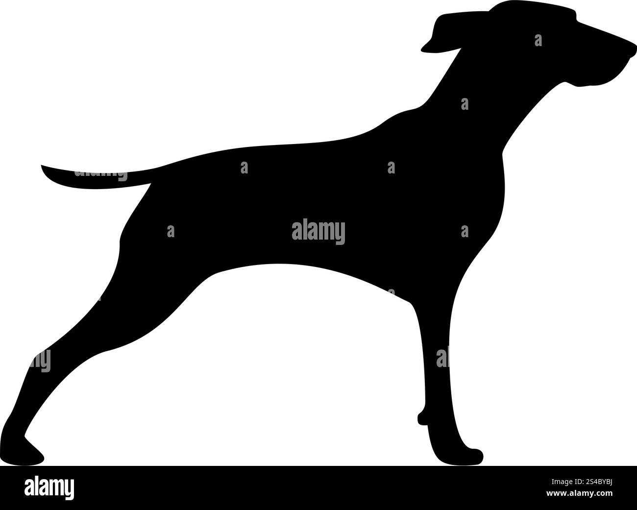 Hunter dog or gundog icon icon black color vector illustration isolated ...