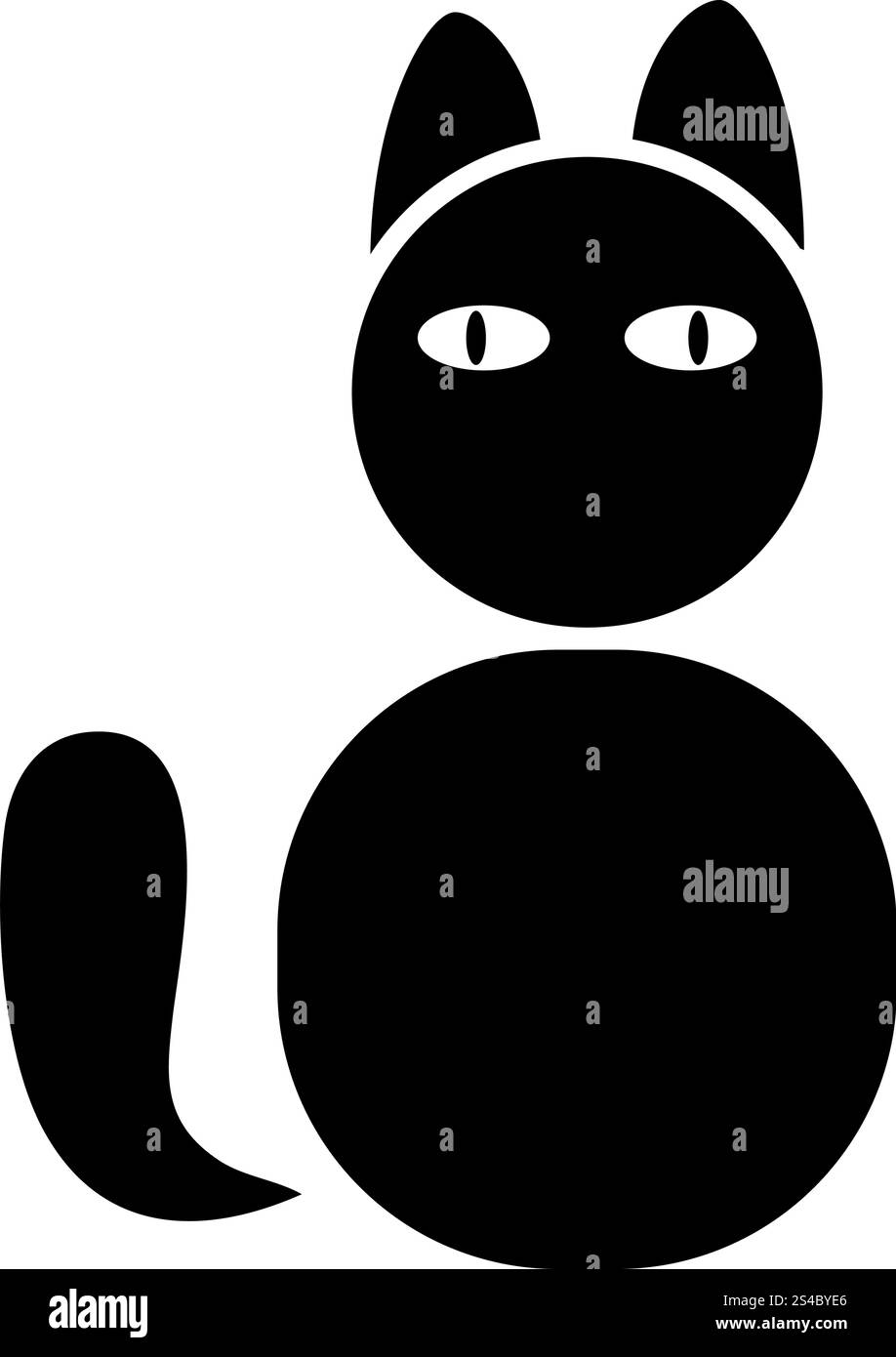 Elegant cat icon hi-res stock photography and images - Alamy