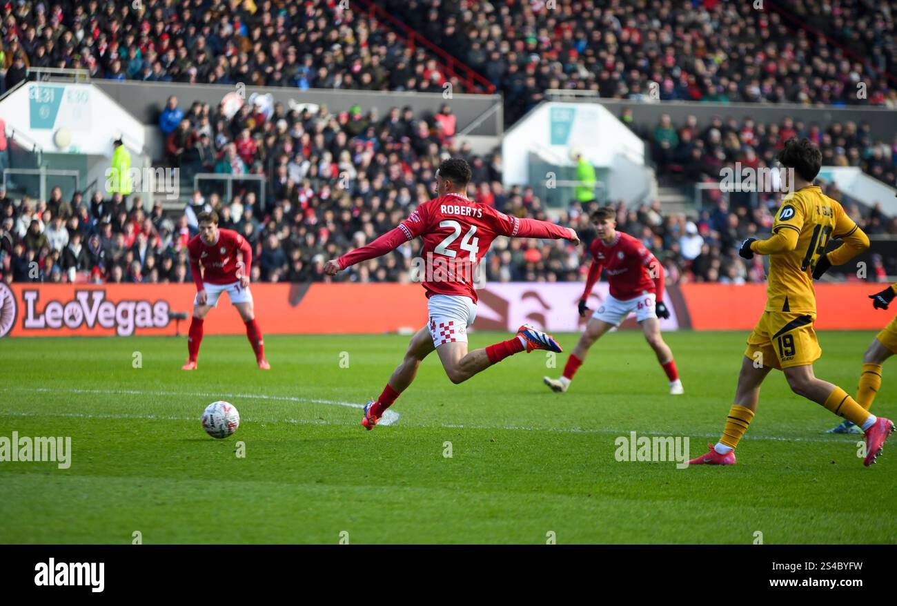 Ashton Gate, Bristol, UK. 11th Jan, 2025. FA Cup Third Round Football ...