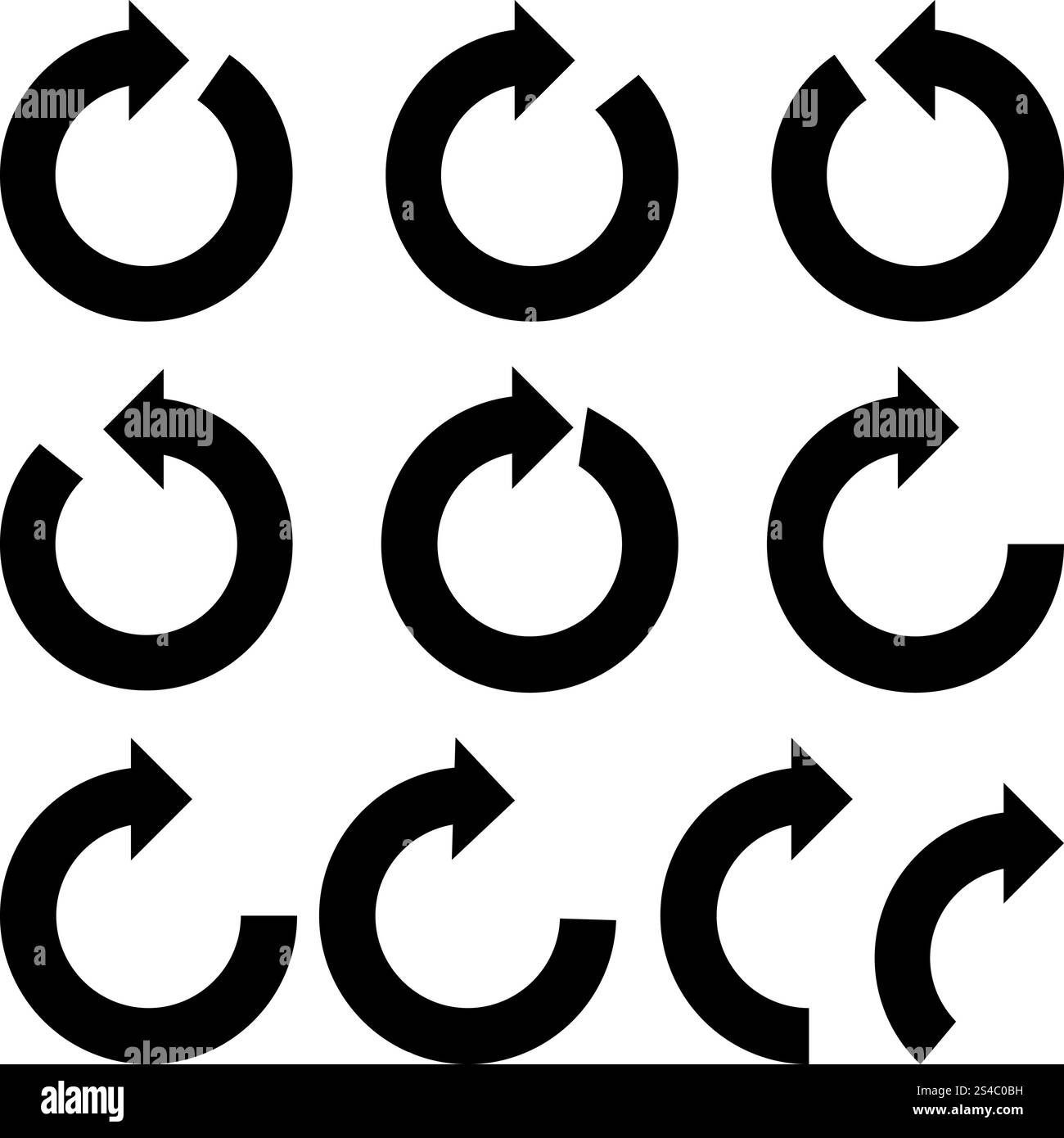 Black color circle arrows icon.. Black color circle arrows icon it is ...