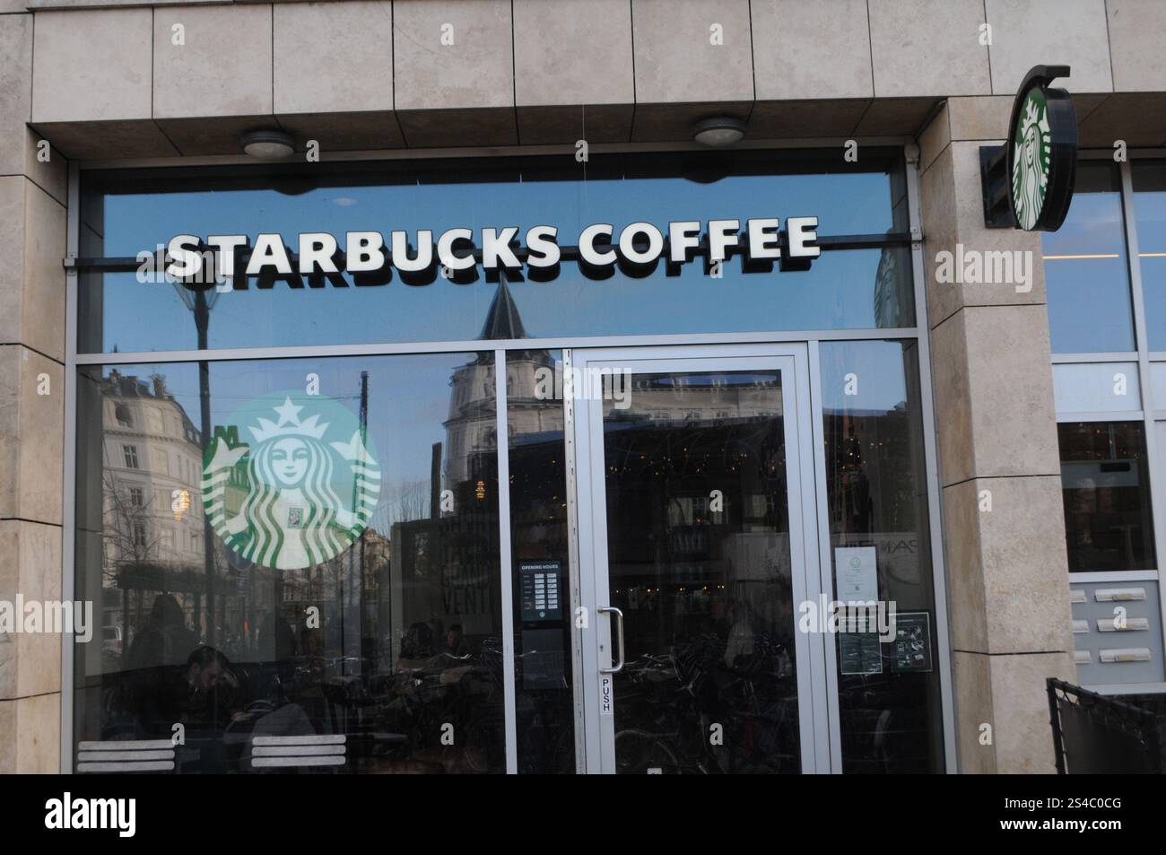 Copenhagen/Denmark /11 JANUARY 2025/ Seattle chain star bucks coffee ...