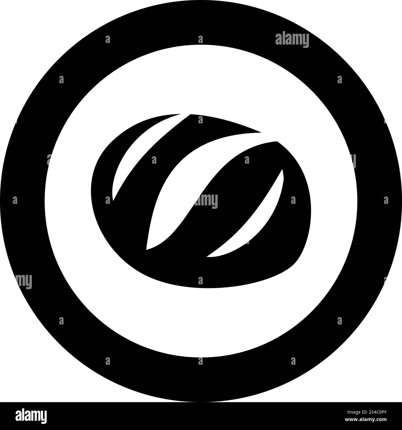 Bread icon black color in circle vector illustration isolated Stock ...