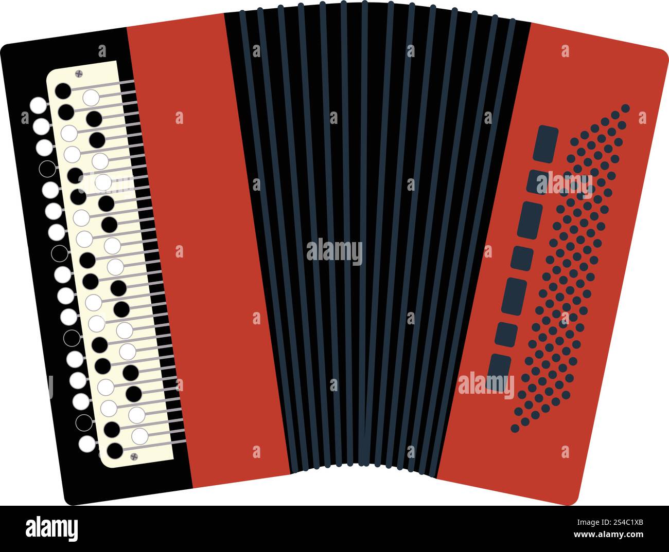 Accordion icon. Accordion icon. Flat color design. Vector illustration ...