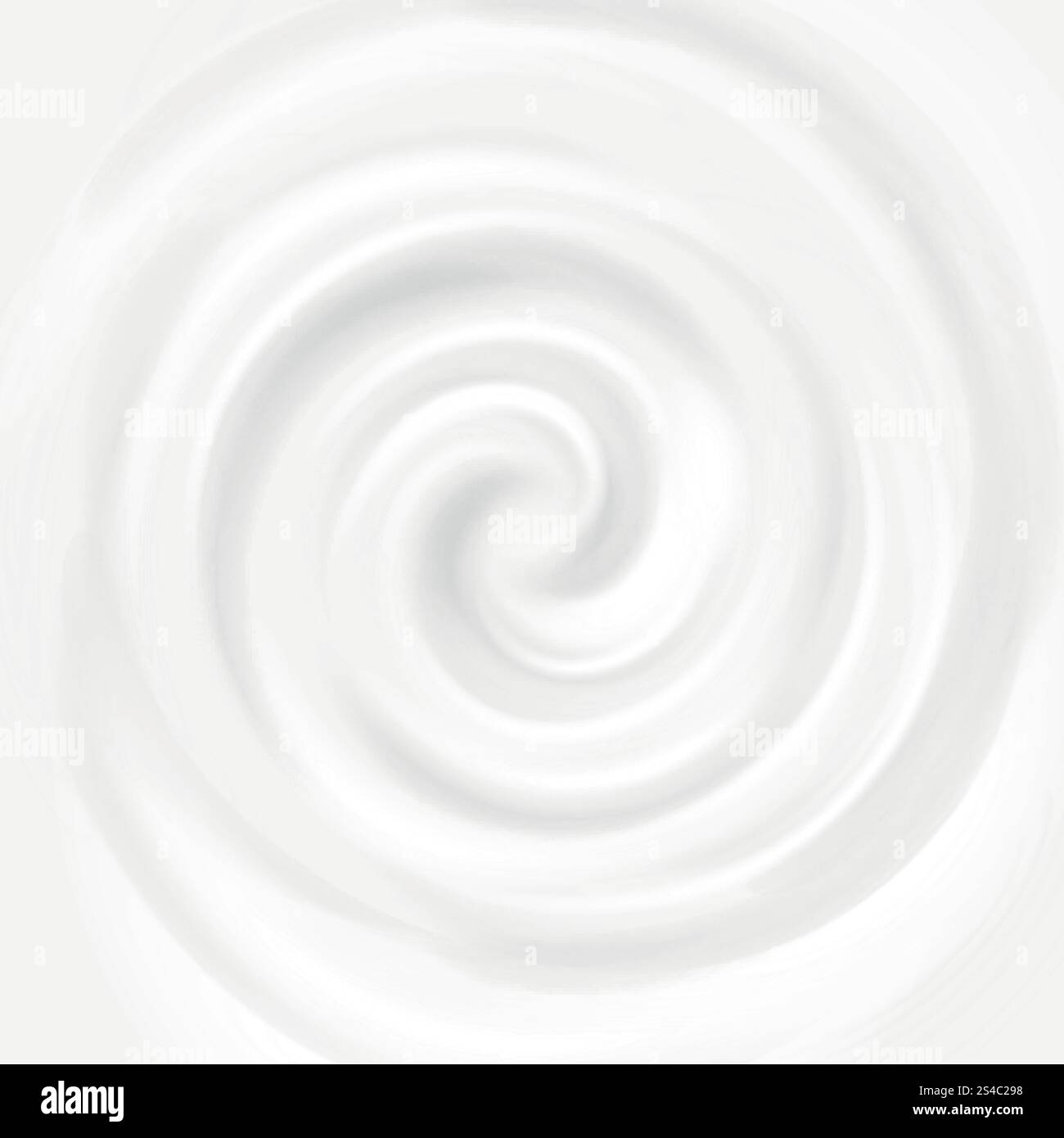 White milk, yogurt, cosmetics product swirl cream vector illustration ...