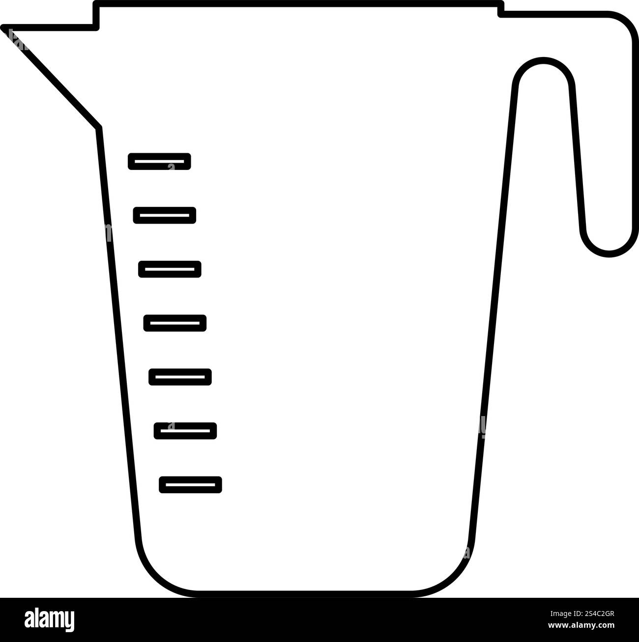 Measuring capacity cup icon black color vector illustration flat style ...