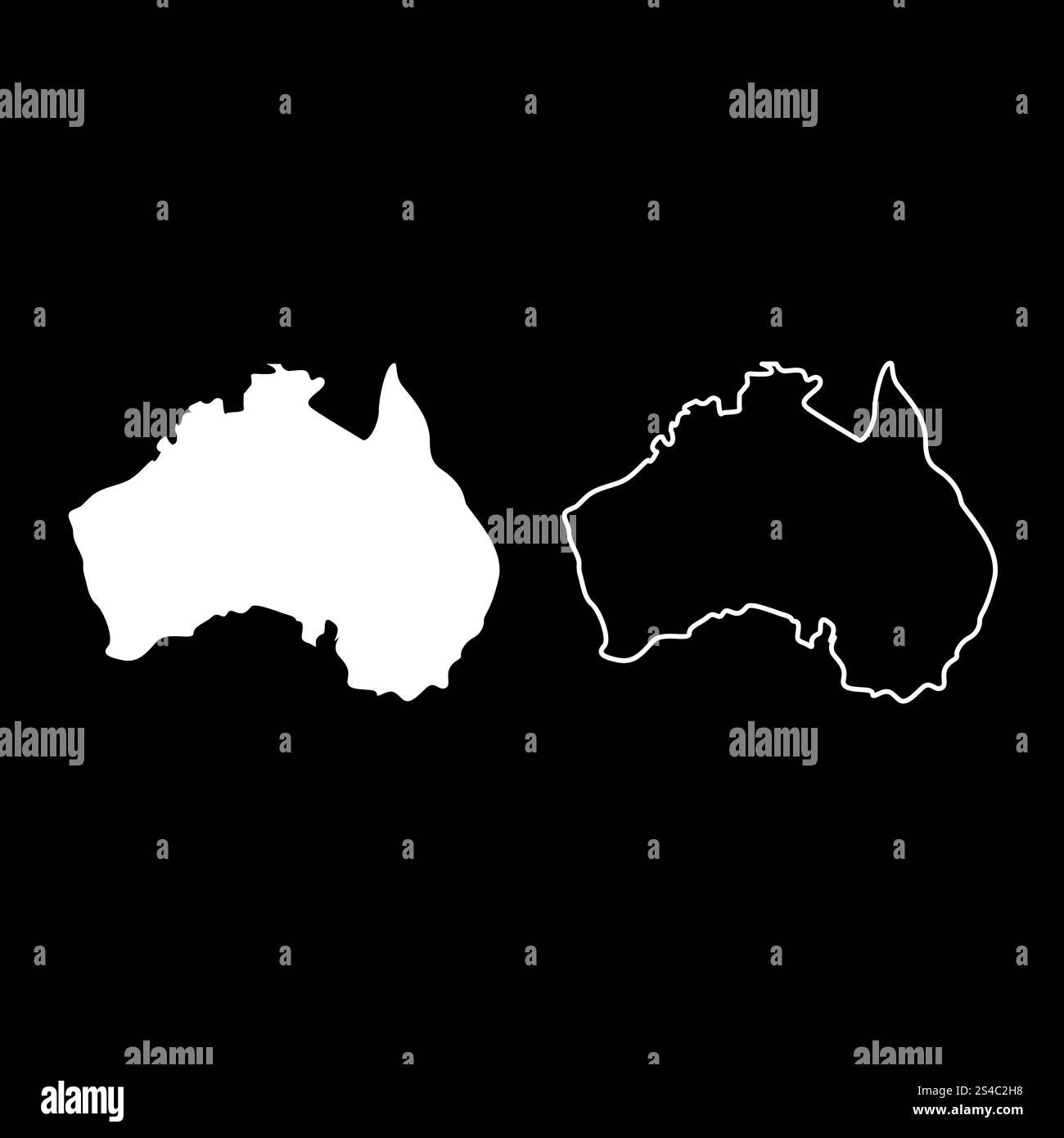 Australia map Black and White Stock Photos & Images - Alamy