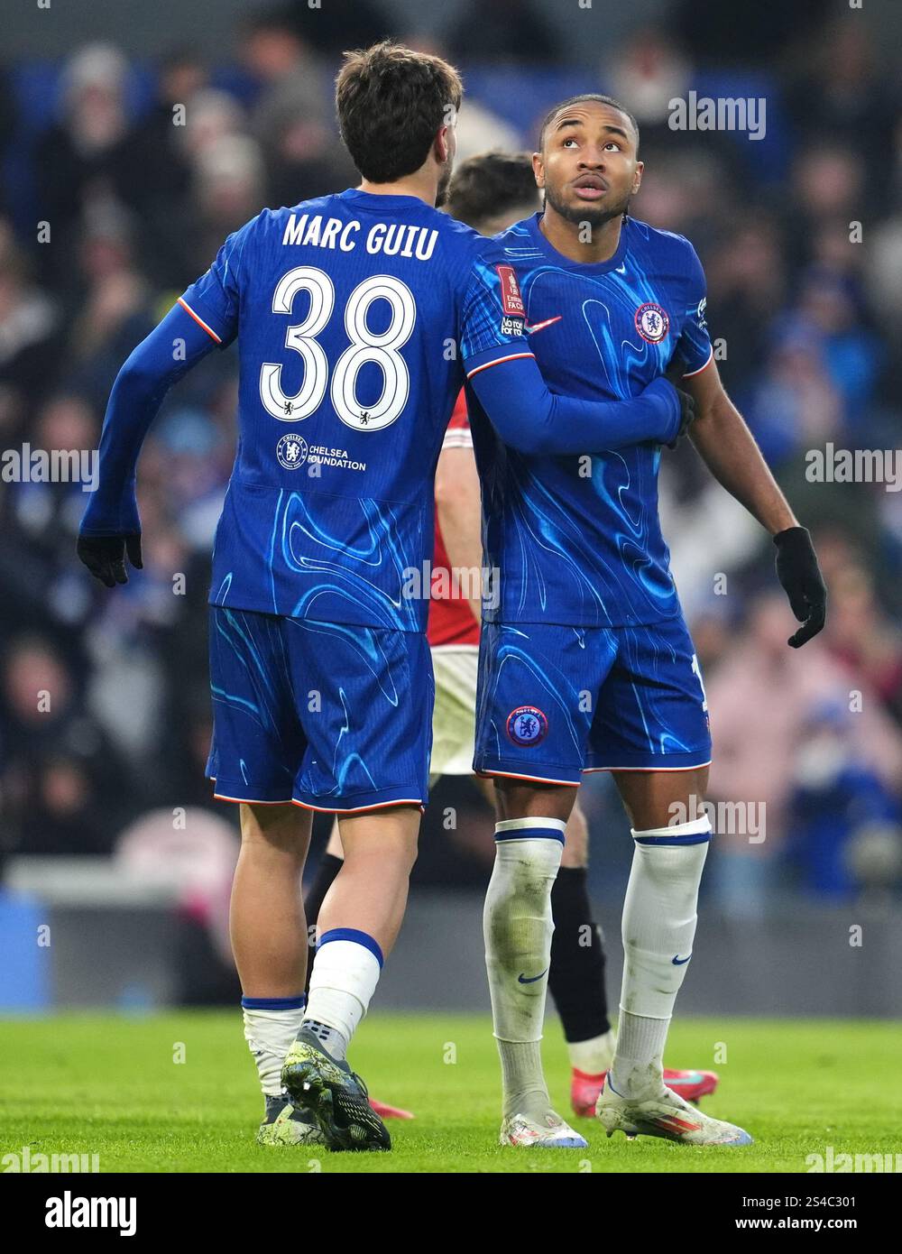 Chelsea's Christopher Nkunku celebrates scoring their side's second ...