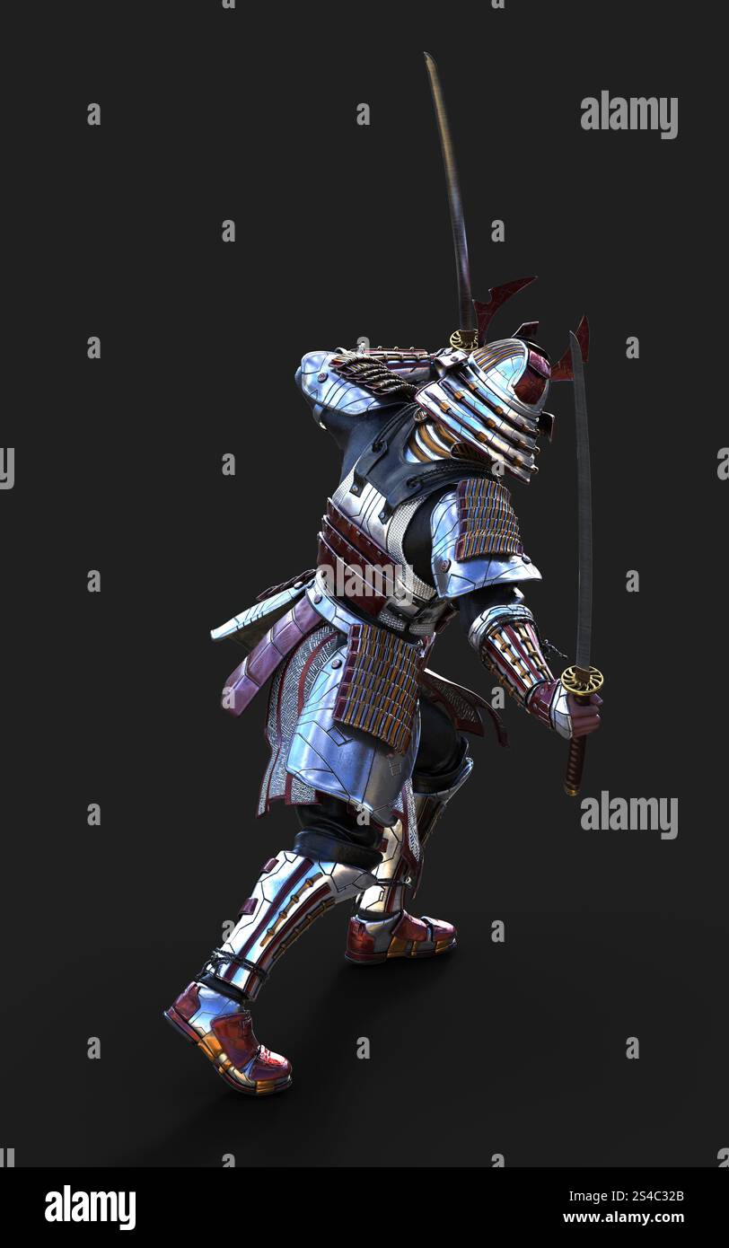 Samurai ready battle holding hi-res stock photography and images - Alamy