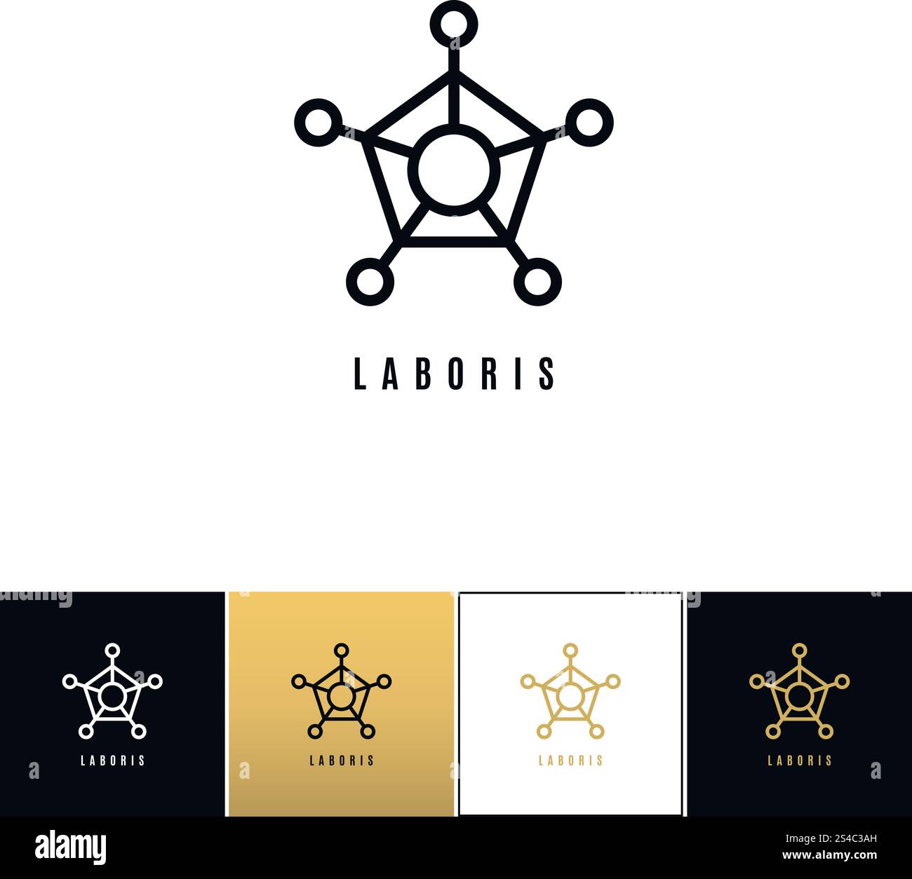 Connection Molecule Logo Or Digital Science Vector Icon Connection