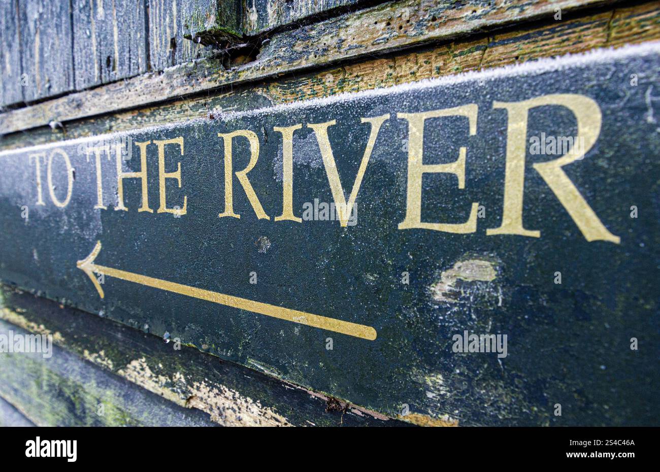 To The River sign Grantchester Cambridge Stock Photo - Alamy