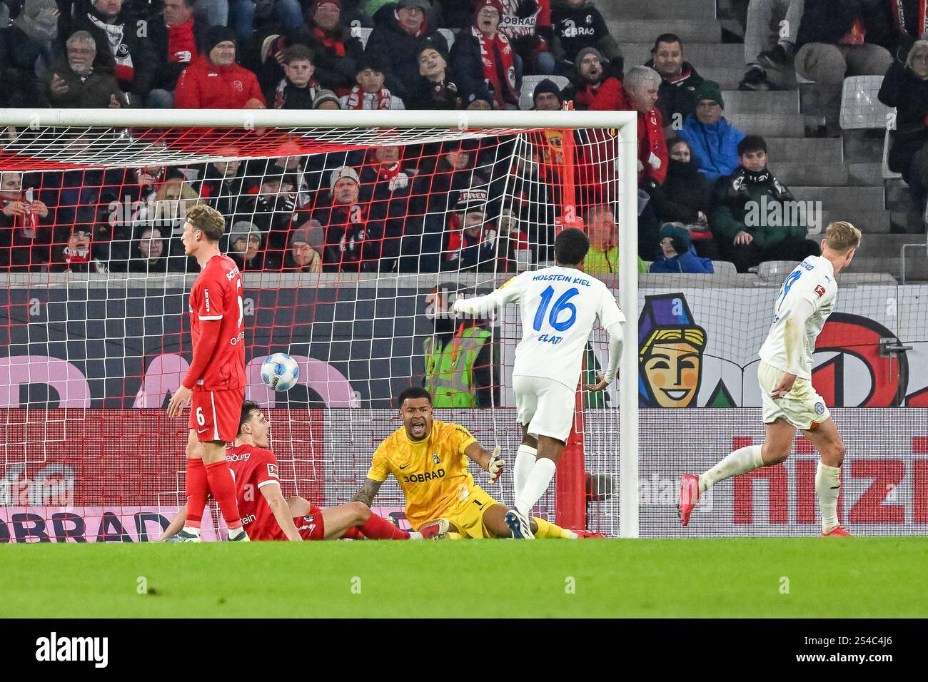 Tor zum 3:2 durch Phil Harres (Holstein Kiel, #19) GER, SC Freiburg ...