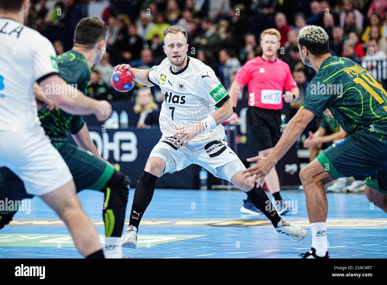 Luca Witzke (Deutschland, #07) GER, Deutschland vs. Brasilien, Handball ...