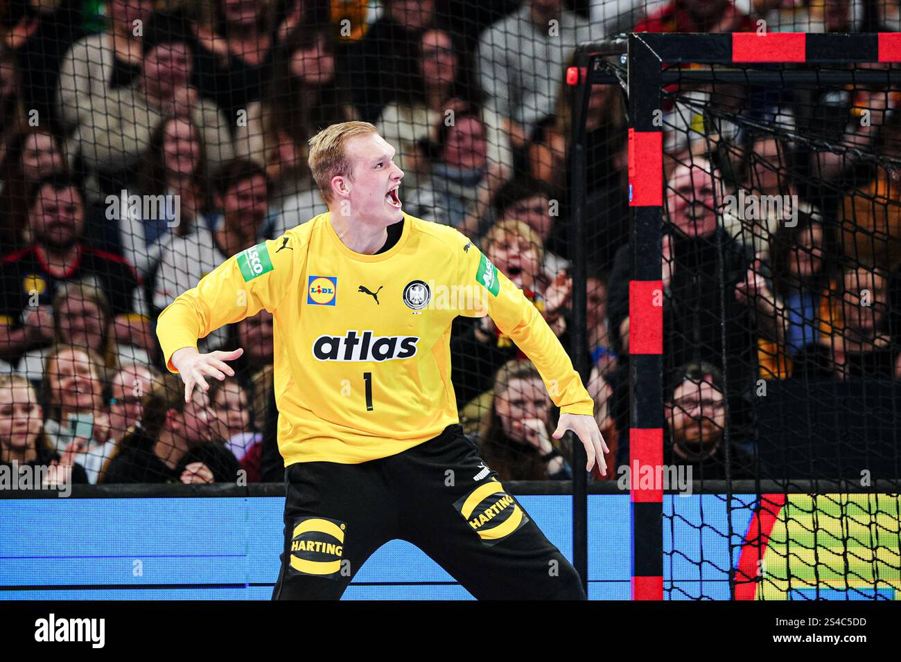 Jubel nach Parade David Spaeth (Deutschland, #01) GER, Deutschland vs ...