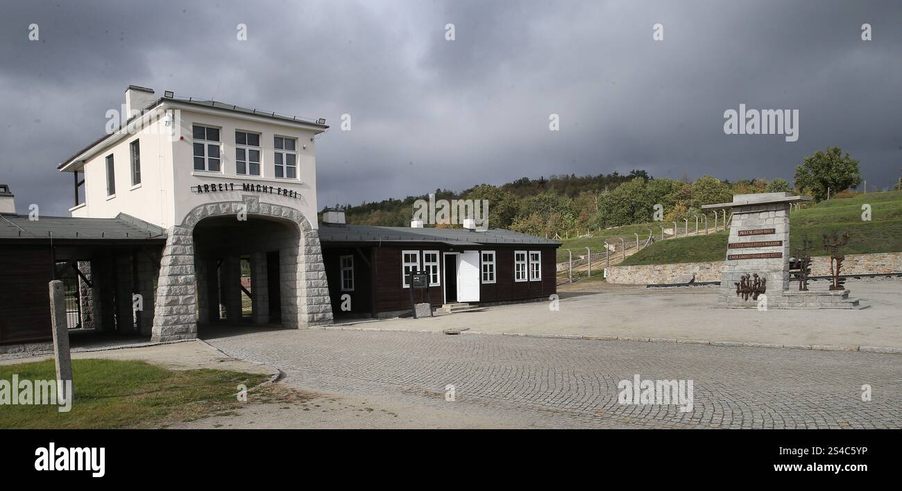 Rogoznica, Poland. 16th Oct, 2023. A view of the main gate of the ...