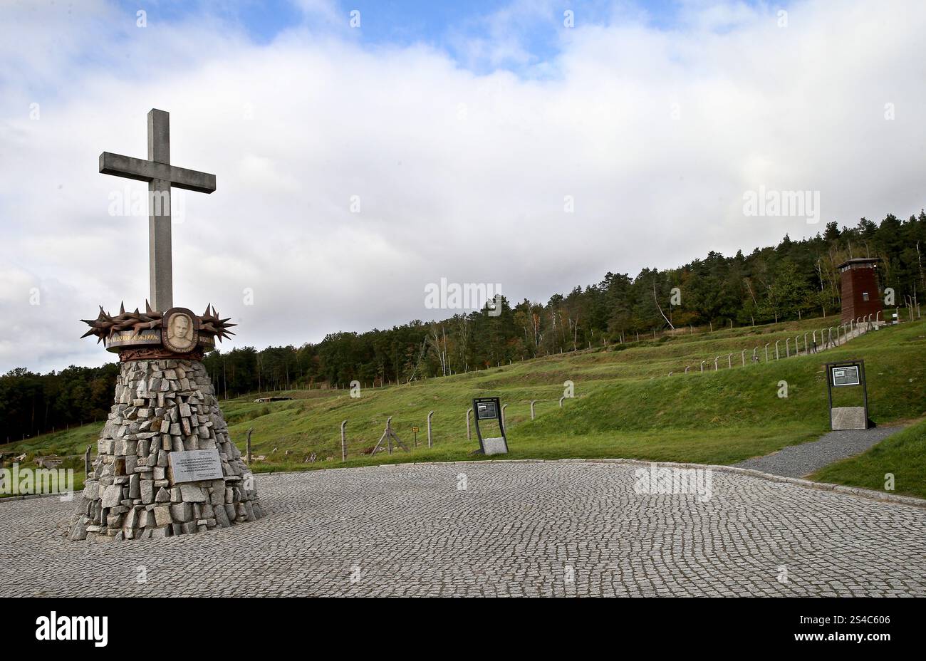 October 16, 2023, Rogoznica, Poland: View of the former concentration ...