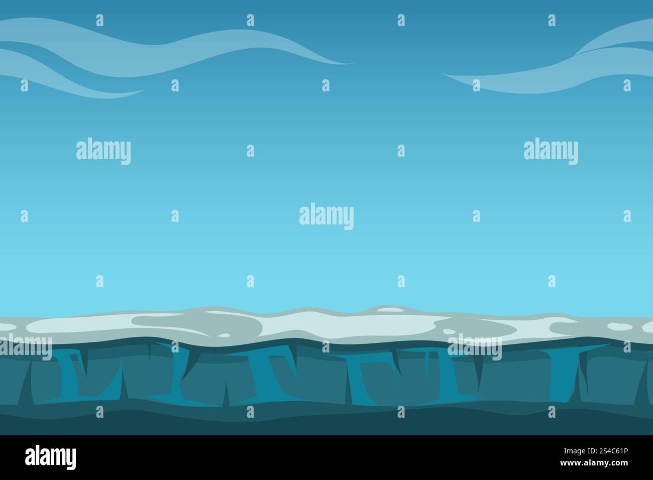 Deep blue sky over still ocean background. Deep blue sky over still ...