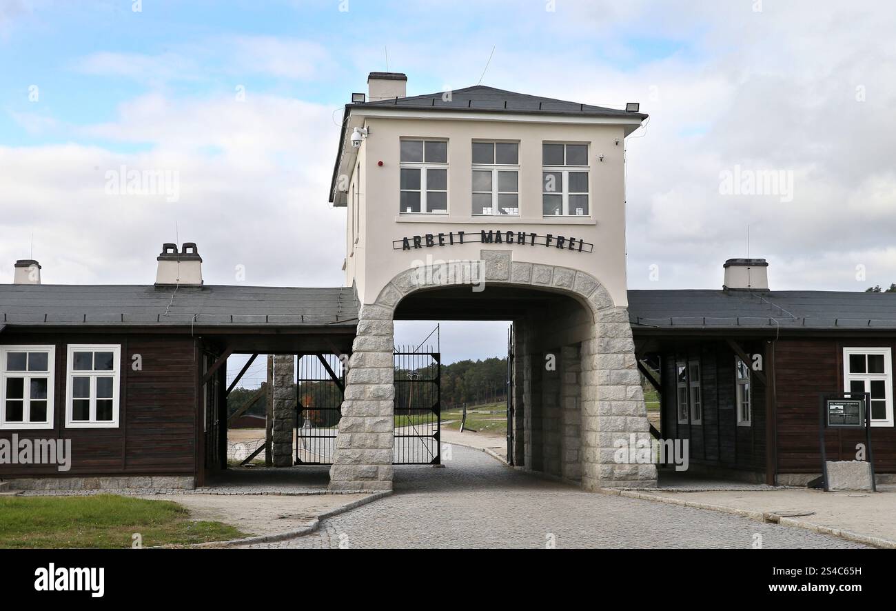 Rogoznica, Poland. 16th Oct, 2023. A view of the main gate of the ...