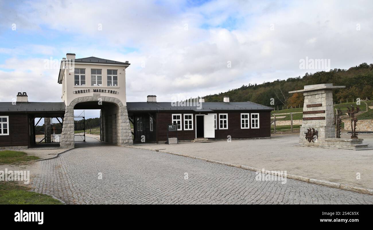 Rogoznica, Poland. 16th Oct, 2023. A view of the main gate of the ...