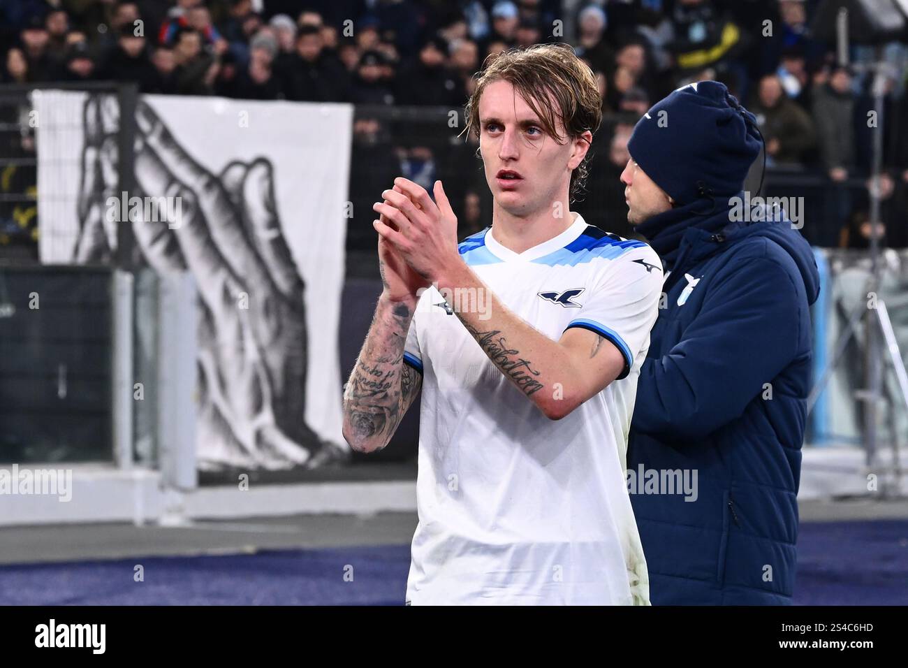 Rome, Italy. 10th Jan, 2025. Nicolò Rovella of S.S. Lazio seen during the 20th day of the Serie ...