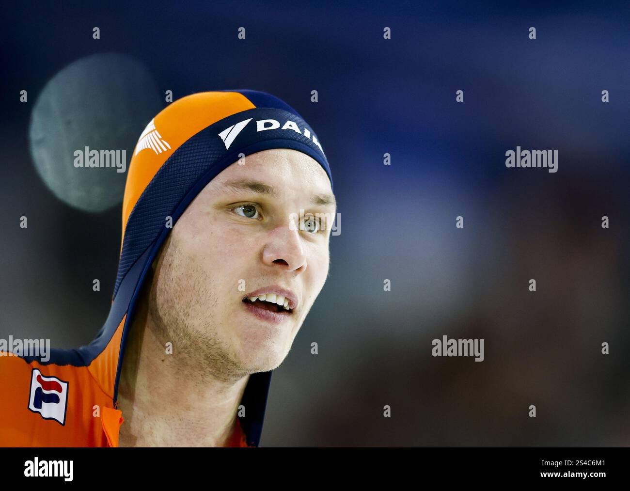 HEERENVEEN - Marcel Bosker (Netherlands) reacts after the men's 5000 ...