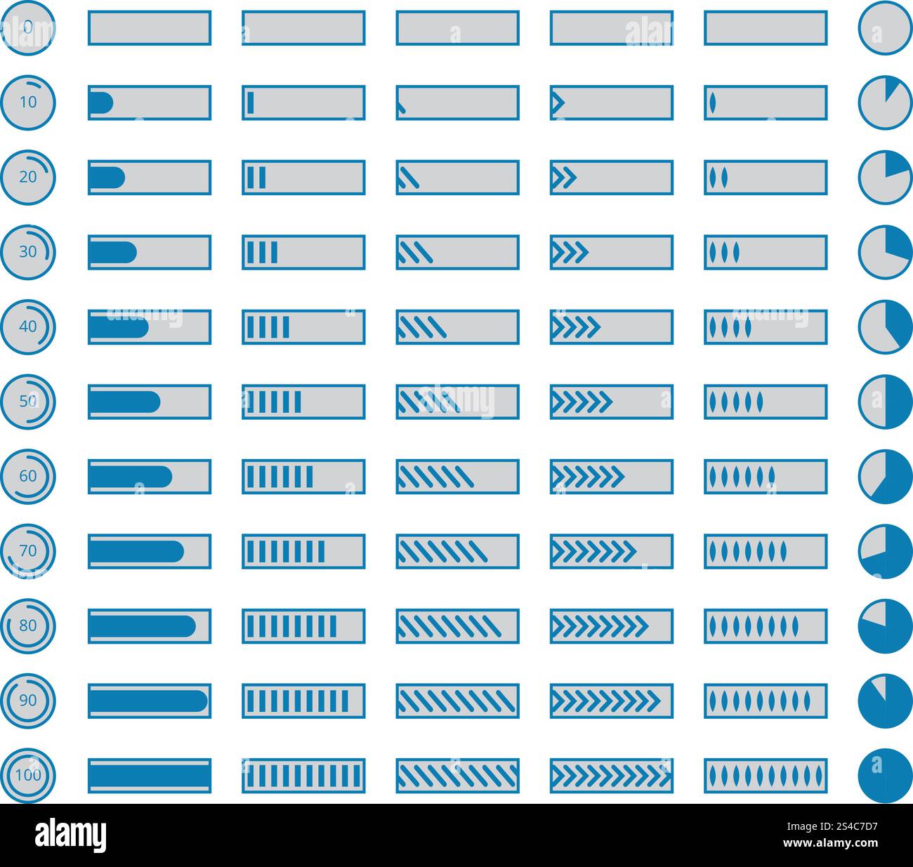 Progress bars, preloaders vector collection. Progress bars, preloaders vector. Collection of ...