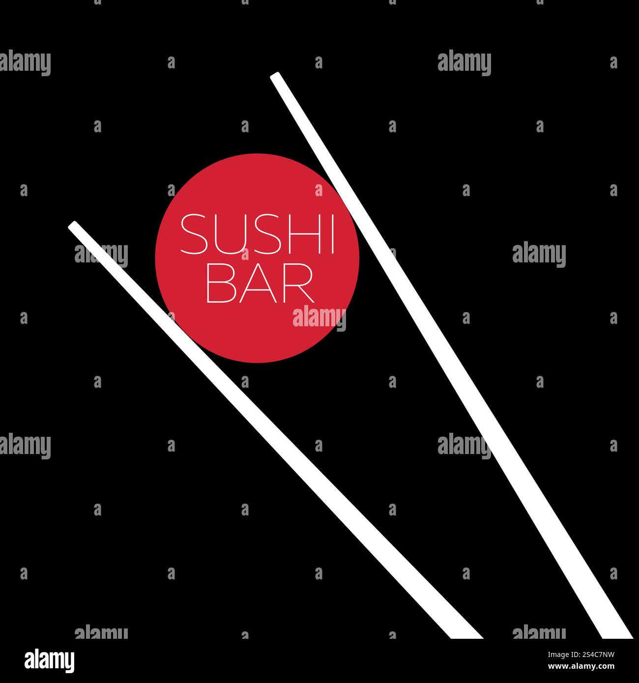 Sushi bar food logo template. Sushi bar food logo template. Label for ...