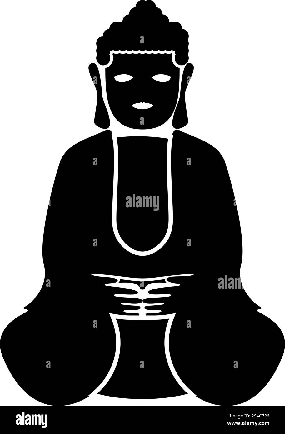 Ancient budda illustration Black and White Stock Photos & Images - Alamy