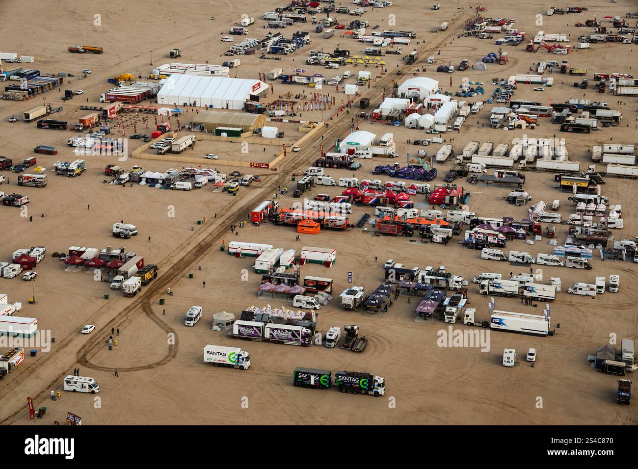 Al Duwadimi, Arabie Saoudite. 11th Jan, 2025. Bivouac during the Stage ...